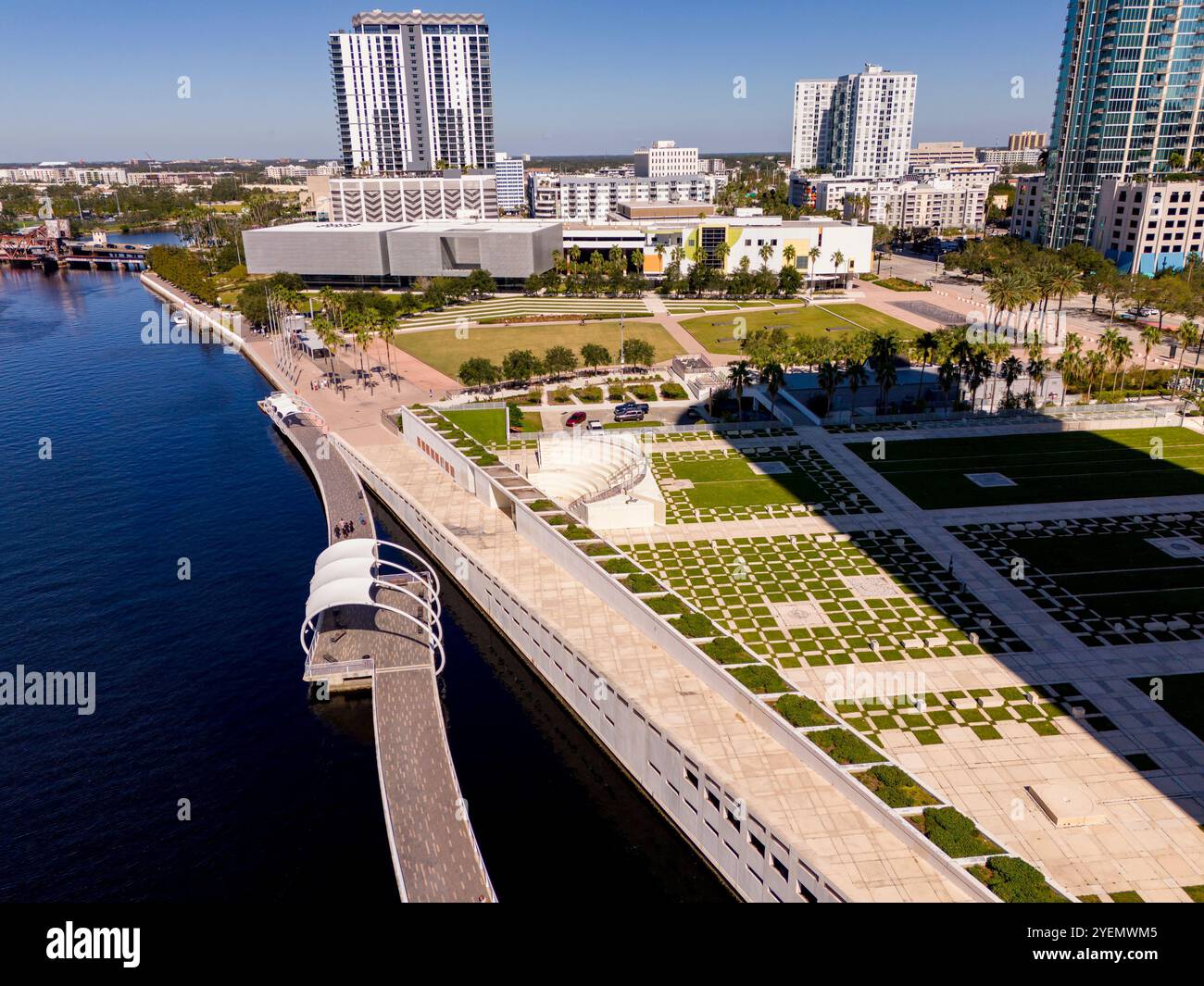 Tampa riverwalk aerial hi-res stock photography and images - Alamy