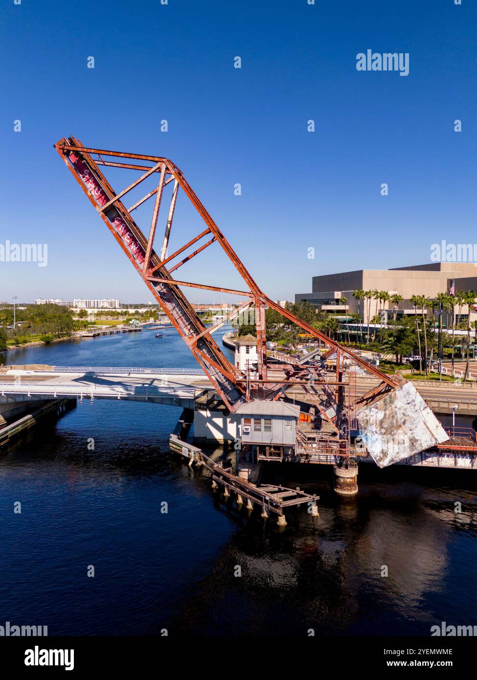 Stock aerial photo Old Steel Railroad Bridge Tampa FL USA 2024 Stock ...