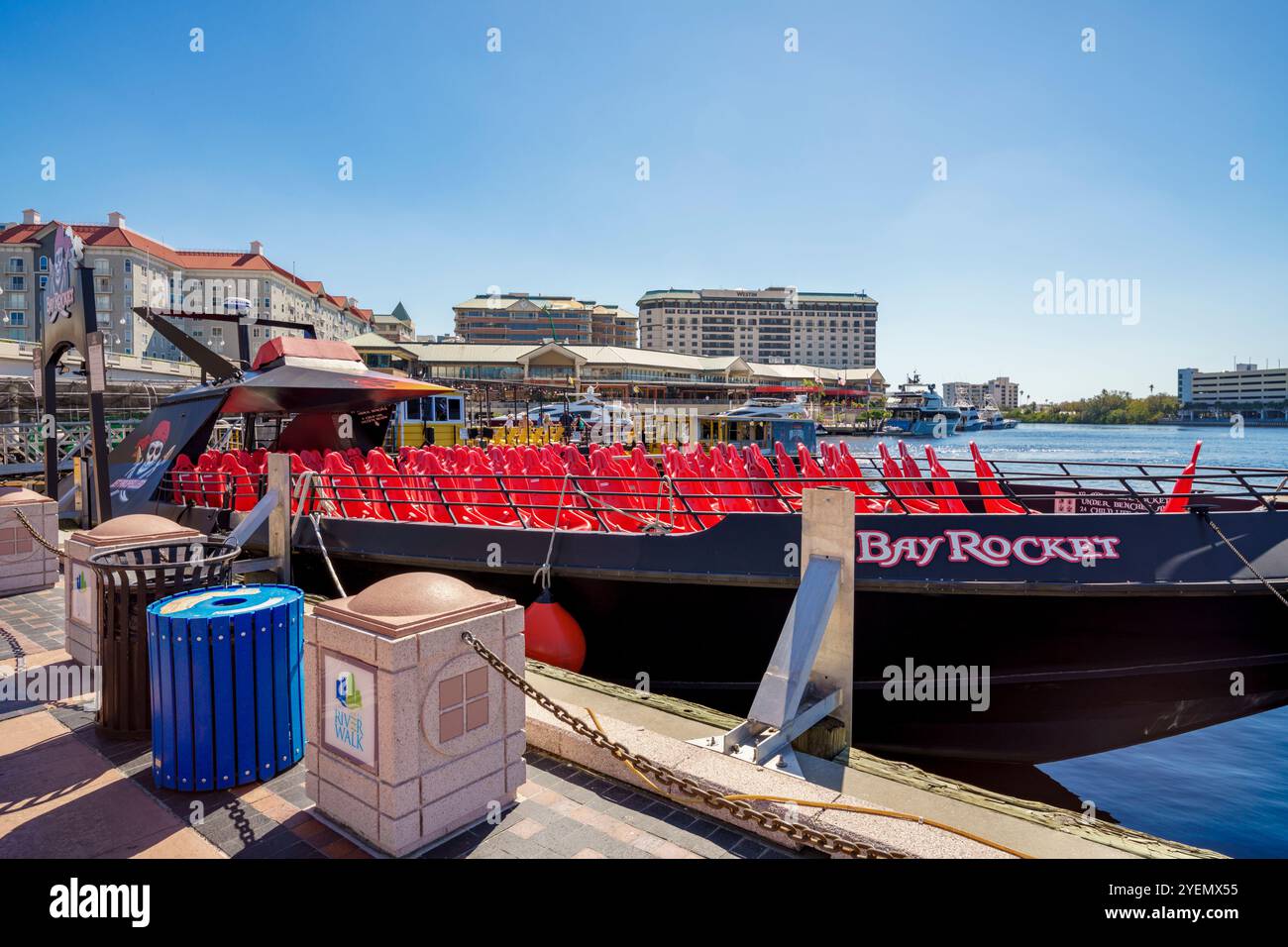 Tampa, FL, USA - October 24, 2024: Bay Rocket boat tour Tampa Florida ...