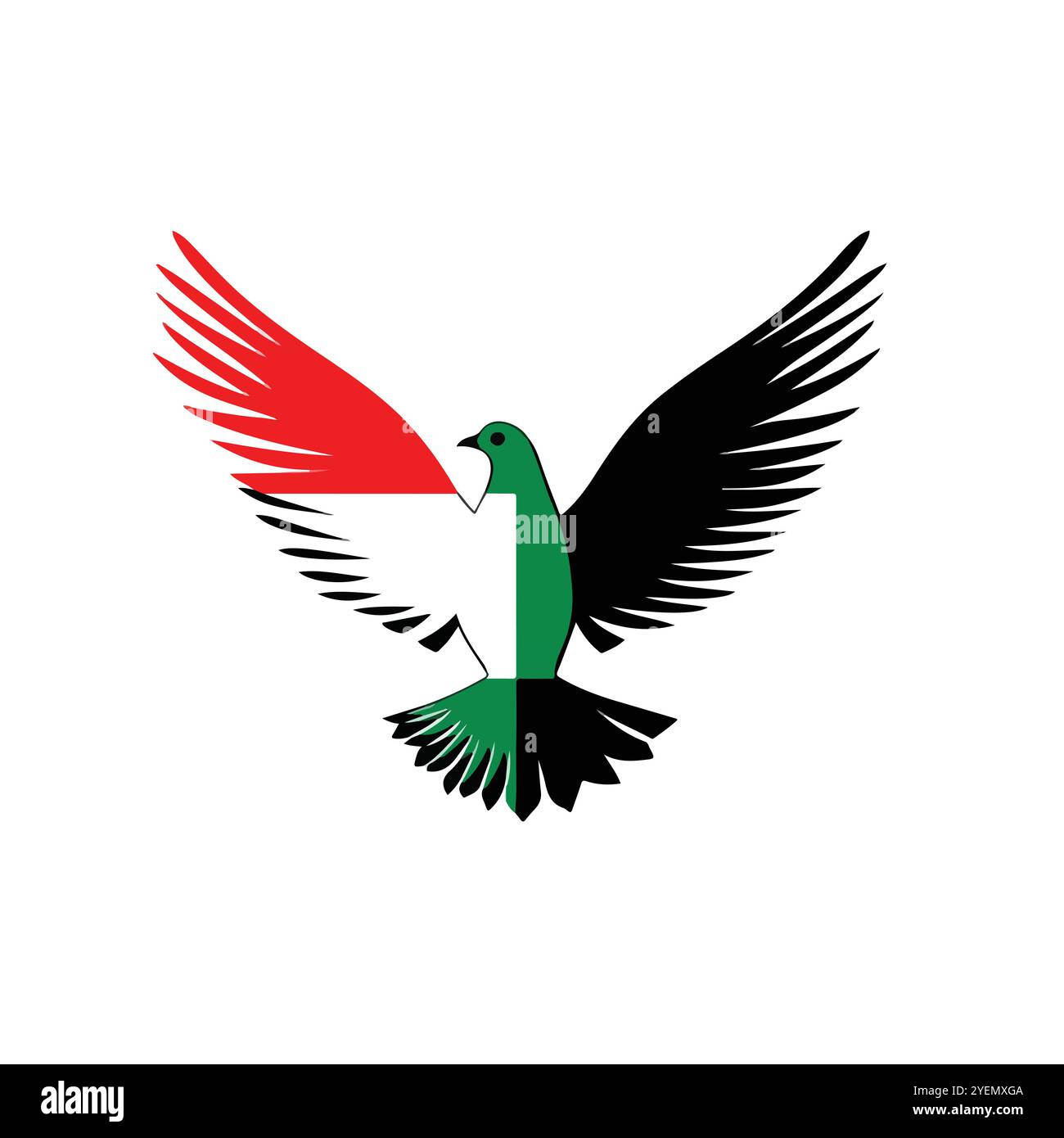 palestine flag in peace dove design vector Stock Vector Image & Art - Alamy