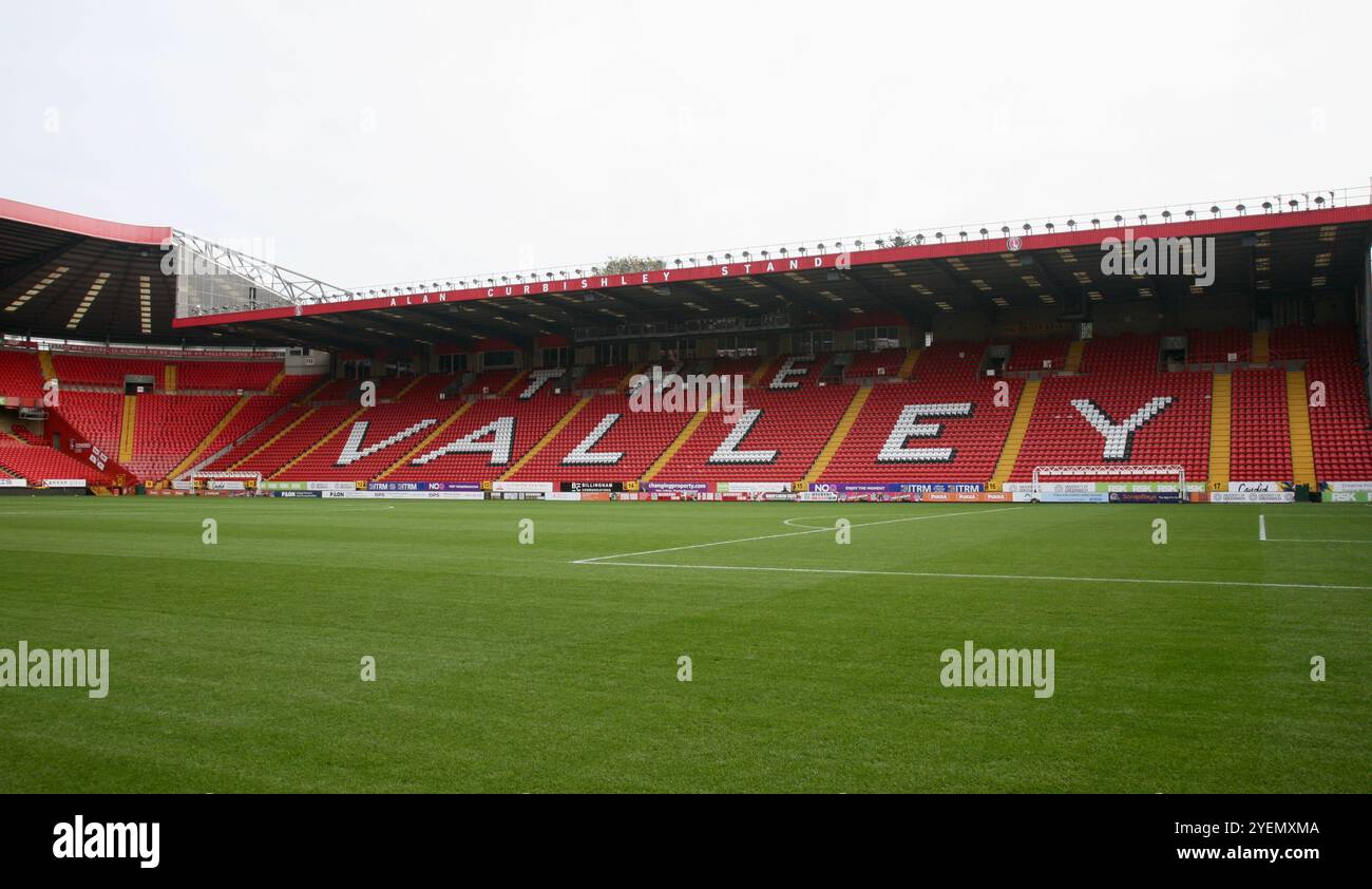 A view of the Alan Curbishley Stand, at the Valley, home to Charlton ...