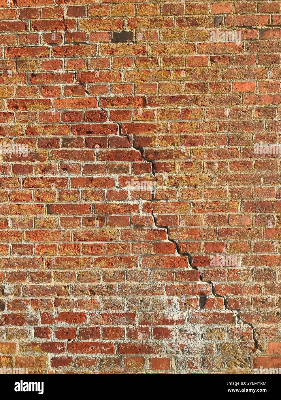 Cracks in a medieval brick wall, Malbork Castle, Poland Stock Photo - Alamy