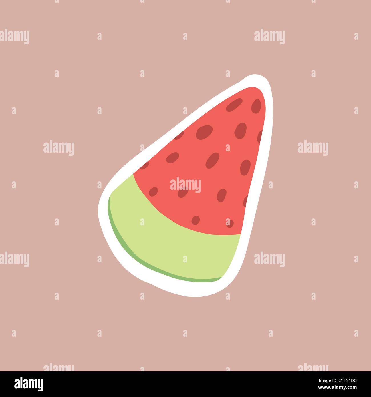 Watermelon slice diary sticker. Words, characters and quotes for ...