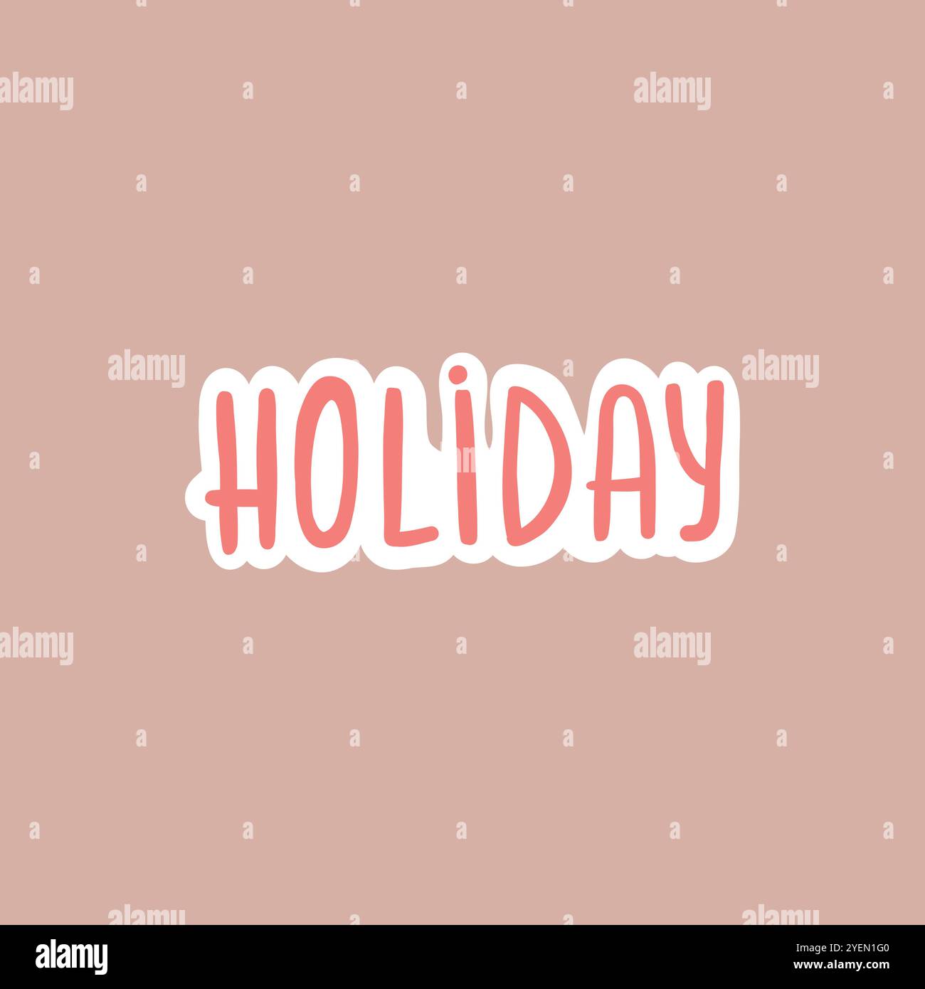 Holiday diary sticker. Words, characters and quotes for planner journal ...