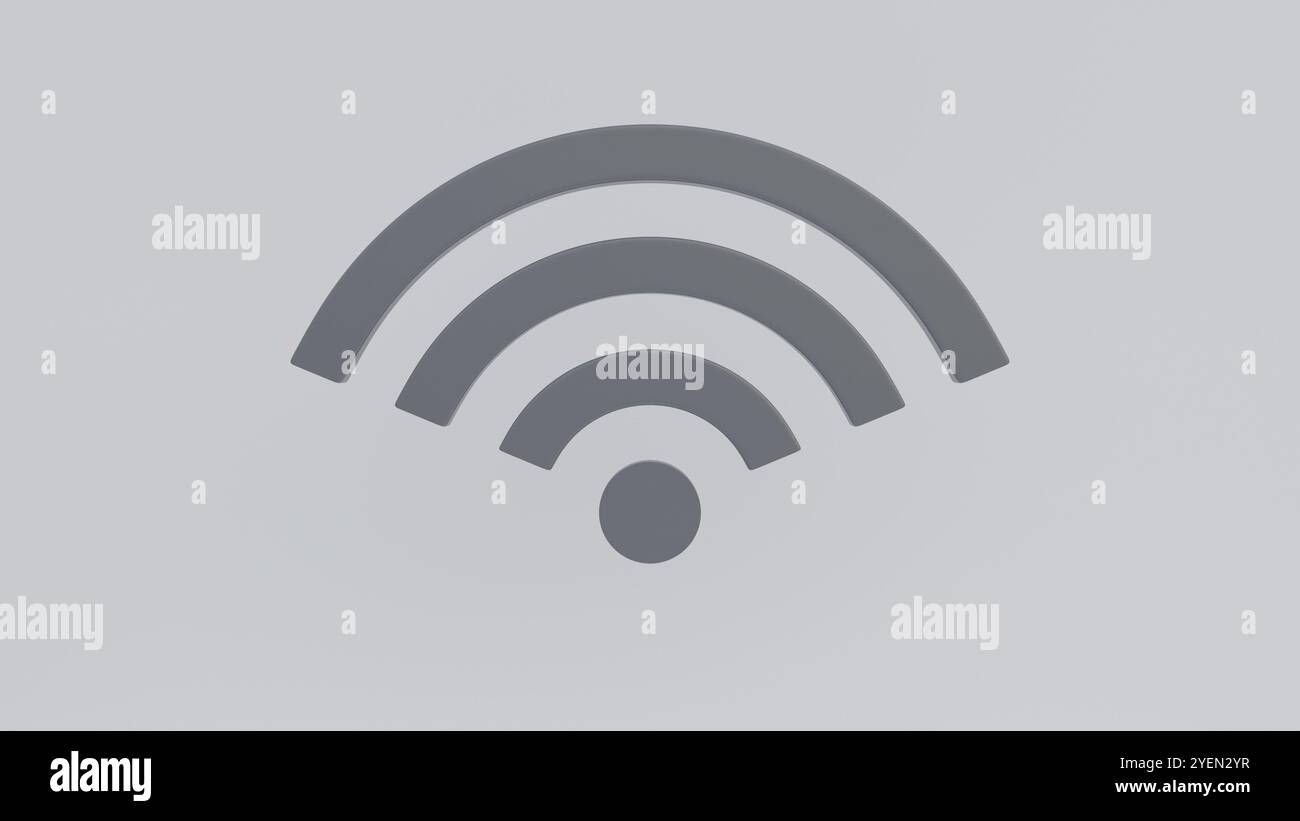 Wi Fi Signal Simple 3d Icon The Icon Represents Wireless Connectivity And Networking Technology