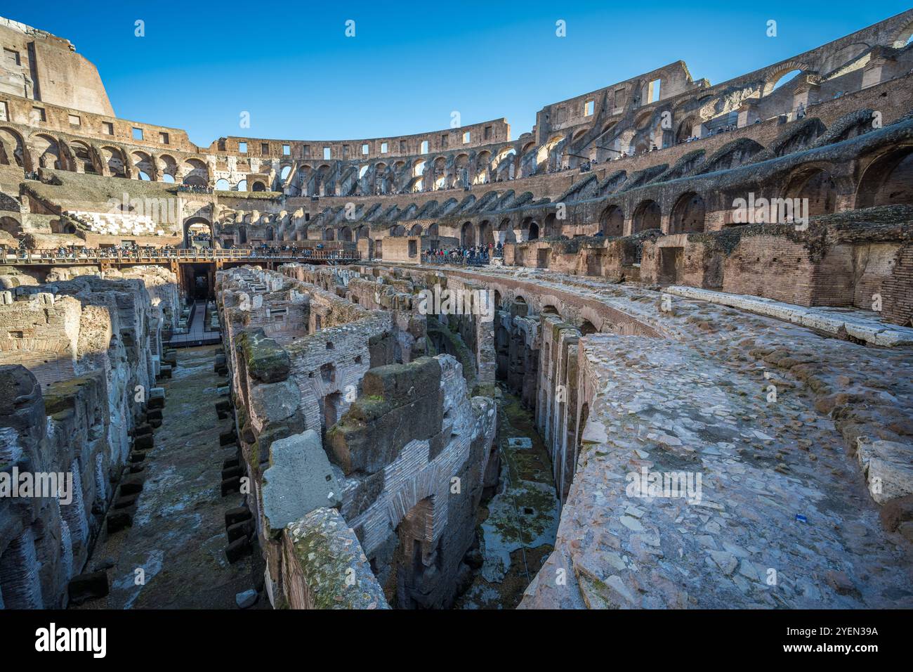 Rome, Italy - February 13, 2024 : Scenic wide angle view of The ground ...