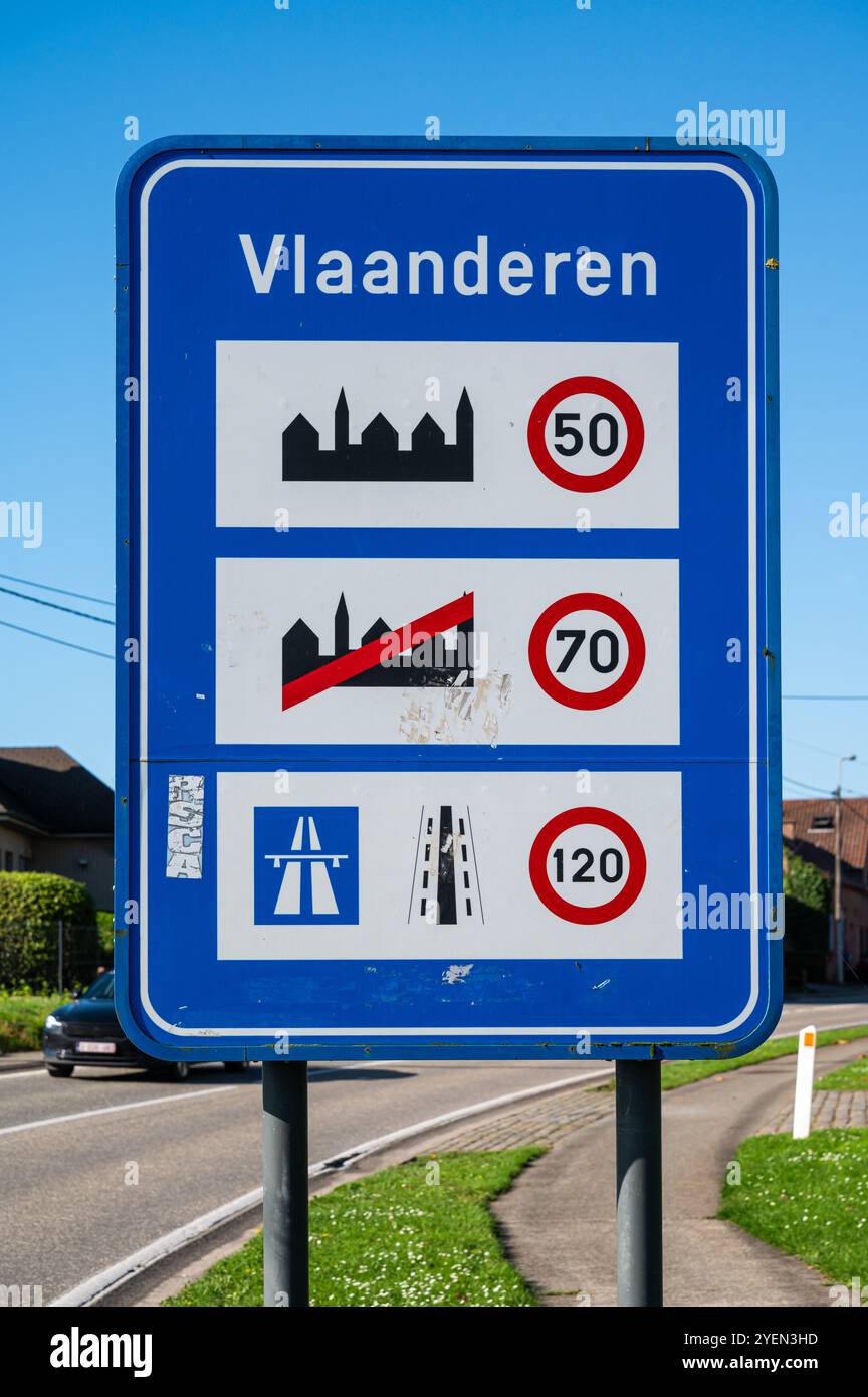 Sign and transportation regulations of the region of Flanders, Belgium ...