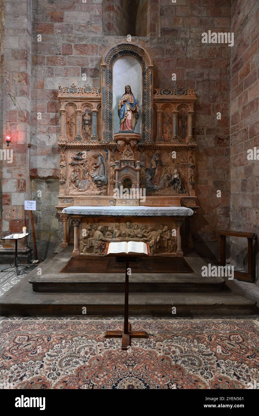 Polychrome Stone Renaissance Altar or Side Alter inside the Gothic ...