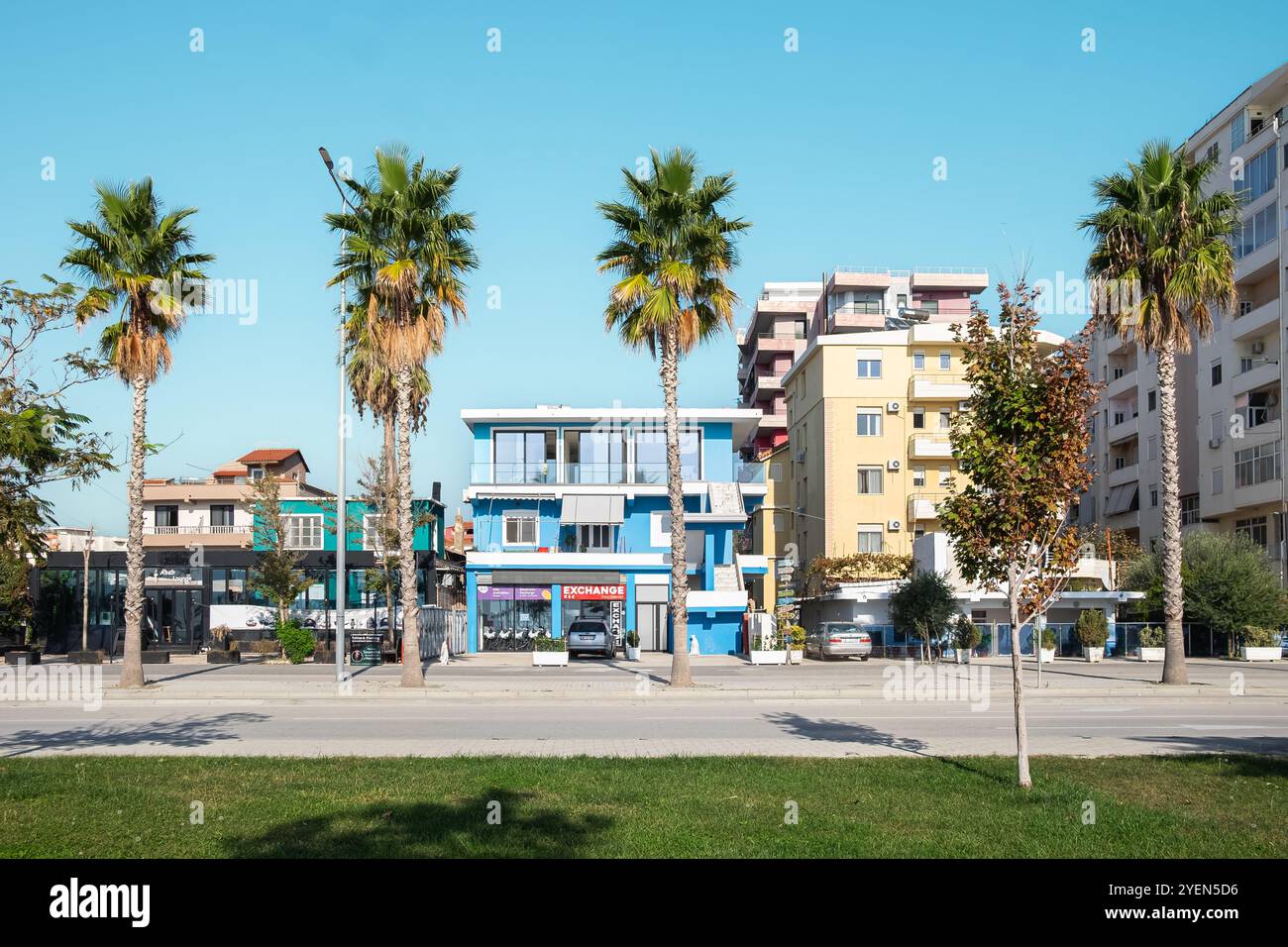Vlore, Albania, center of the city Lungo Mare beach with new apartment ...