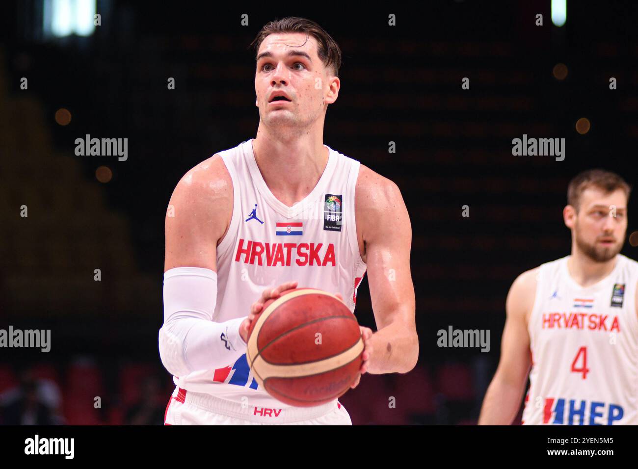 Mario Hezonja (Croatia). FIBA Olympic Qualifying Tournament. Piraeus ...