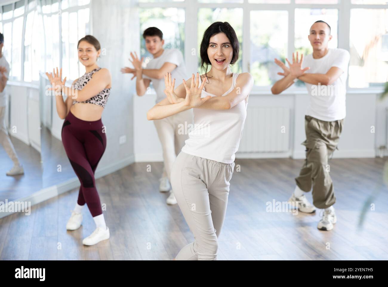 Dynamic female dancer performing hip hi-res stock photography and ...