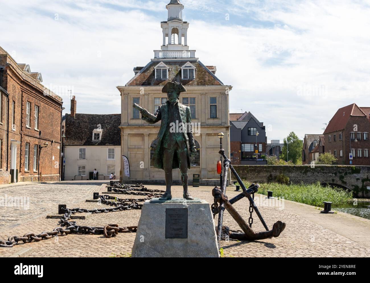 Kings Lynn, Norfolk, UK – July 202 2024. Captain George Vancouver ...