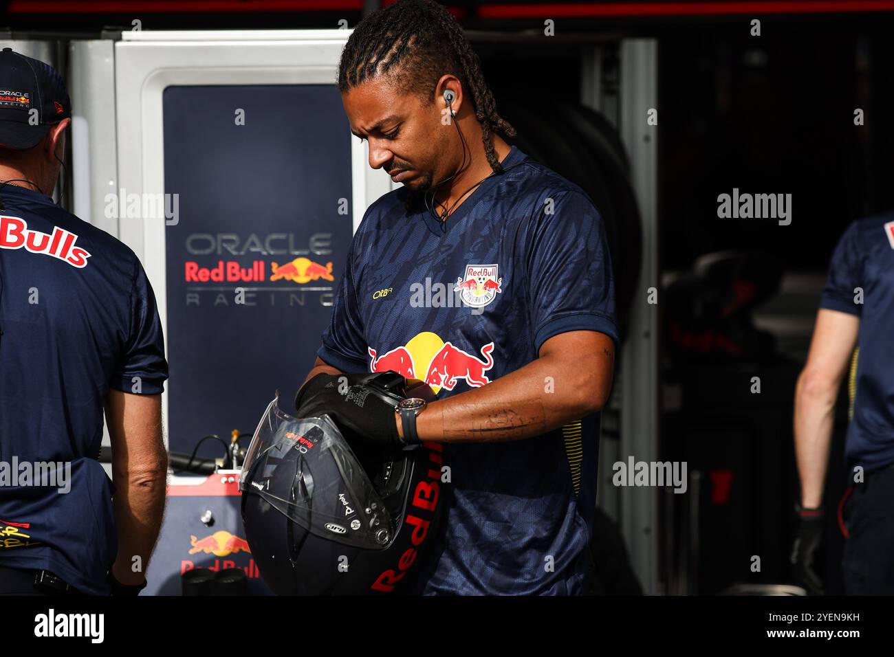 Red Bull Racing mechanic, mecanicien, mechanics during the Formula 1 ...