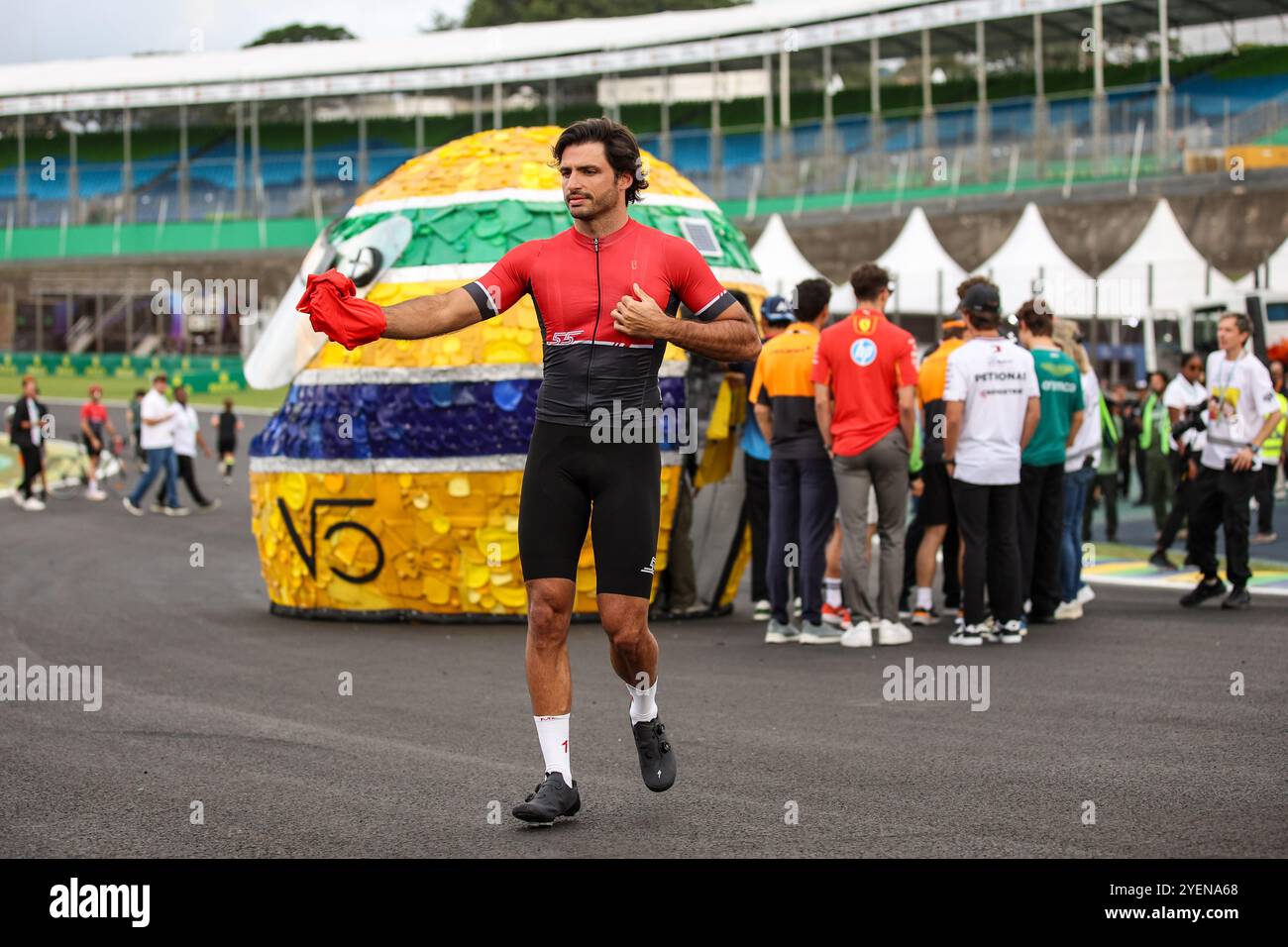 SAINZ Carlos (spa), Scuderia Ferrari SF-24, portrait at Senna Tribute ...