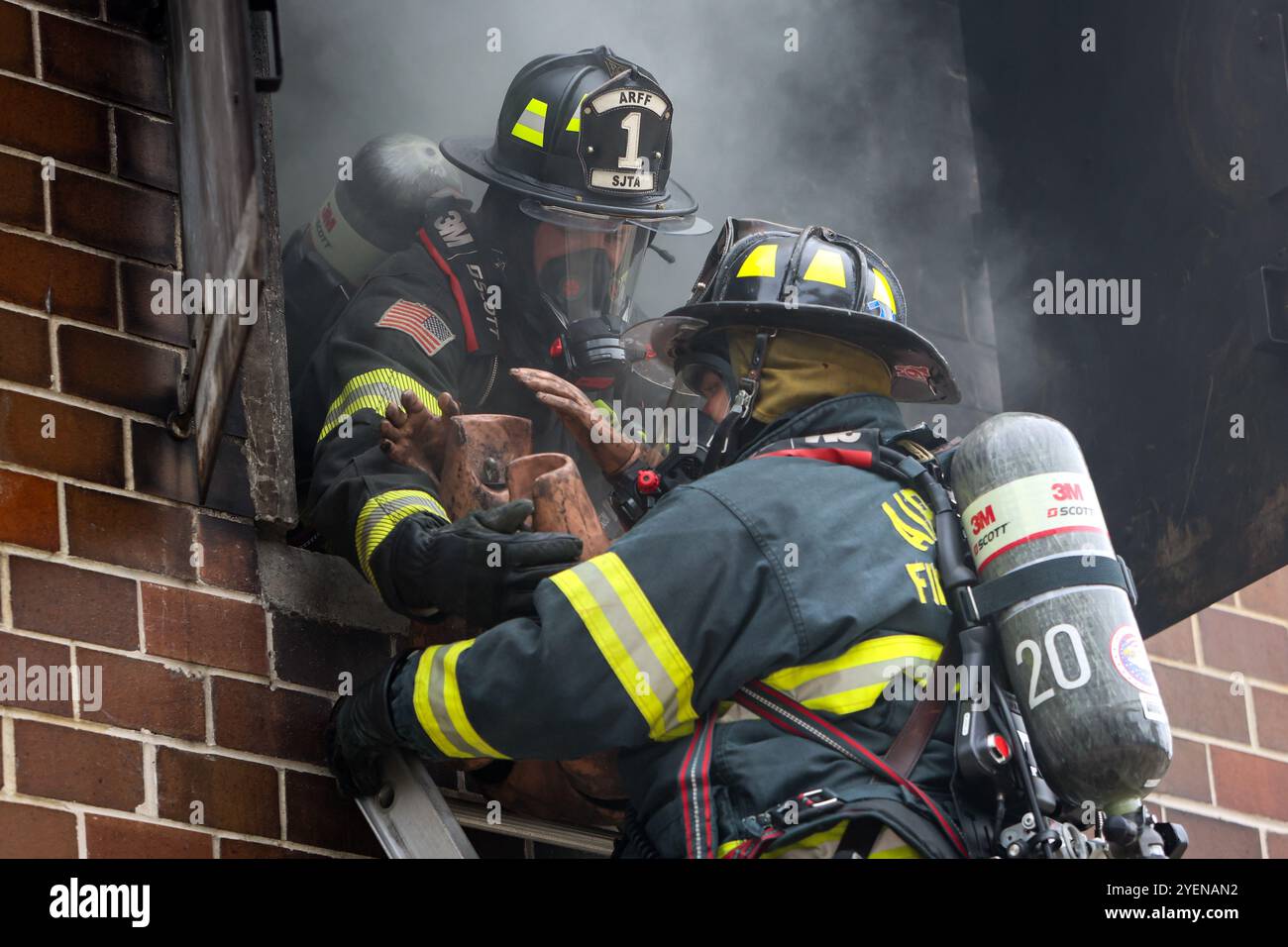 Two firefighters with the South Jersey Transportation Authority Fire ...