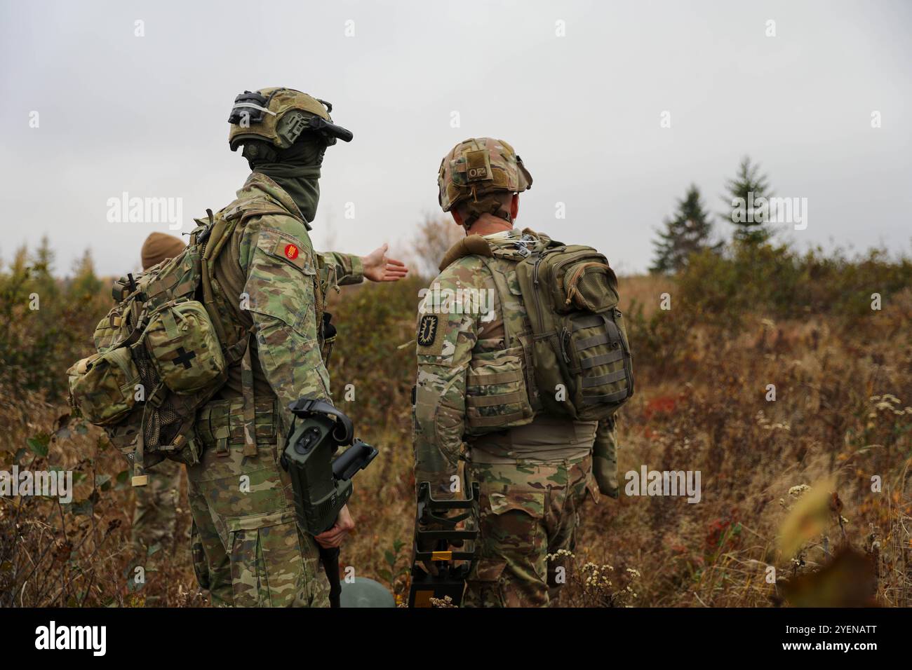 Explosive ordnance disposal technicians from 52d Ordnance Group ...