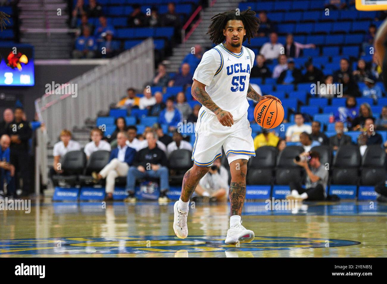 LOS ANGELES, CA - OCTOBER 30: UCLA Bruins guard Skyy Clark (55 ...