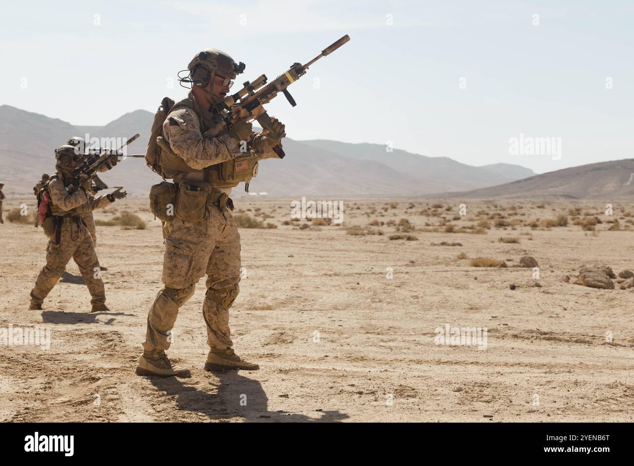 U.S. Marine Corps Sgt. John Lopez, a squad leader with 2d Battalion, 2d ...