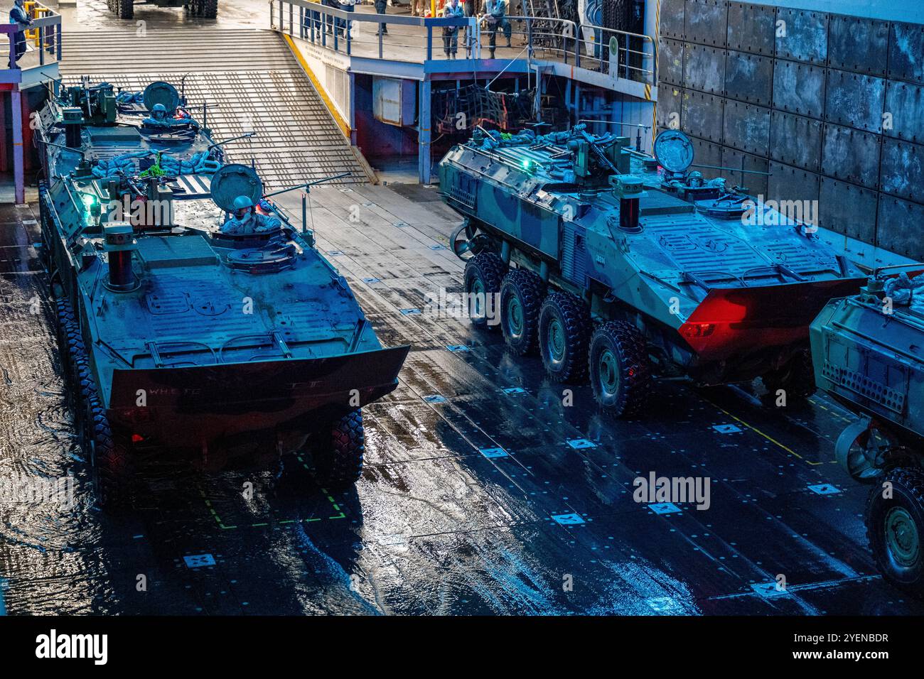 U.S. Marine Corps Amphibious Combat Vehicles assigned to 3rd Assault ...