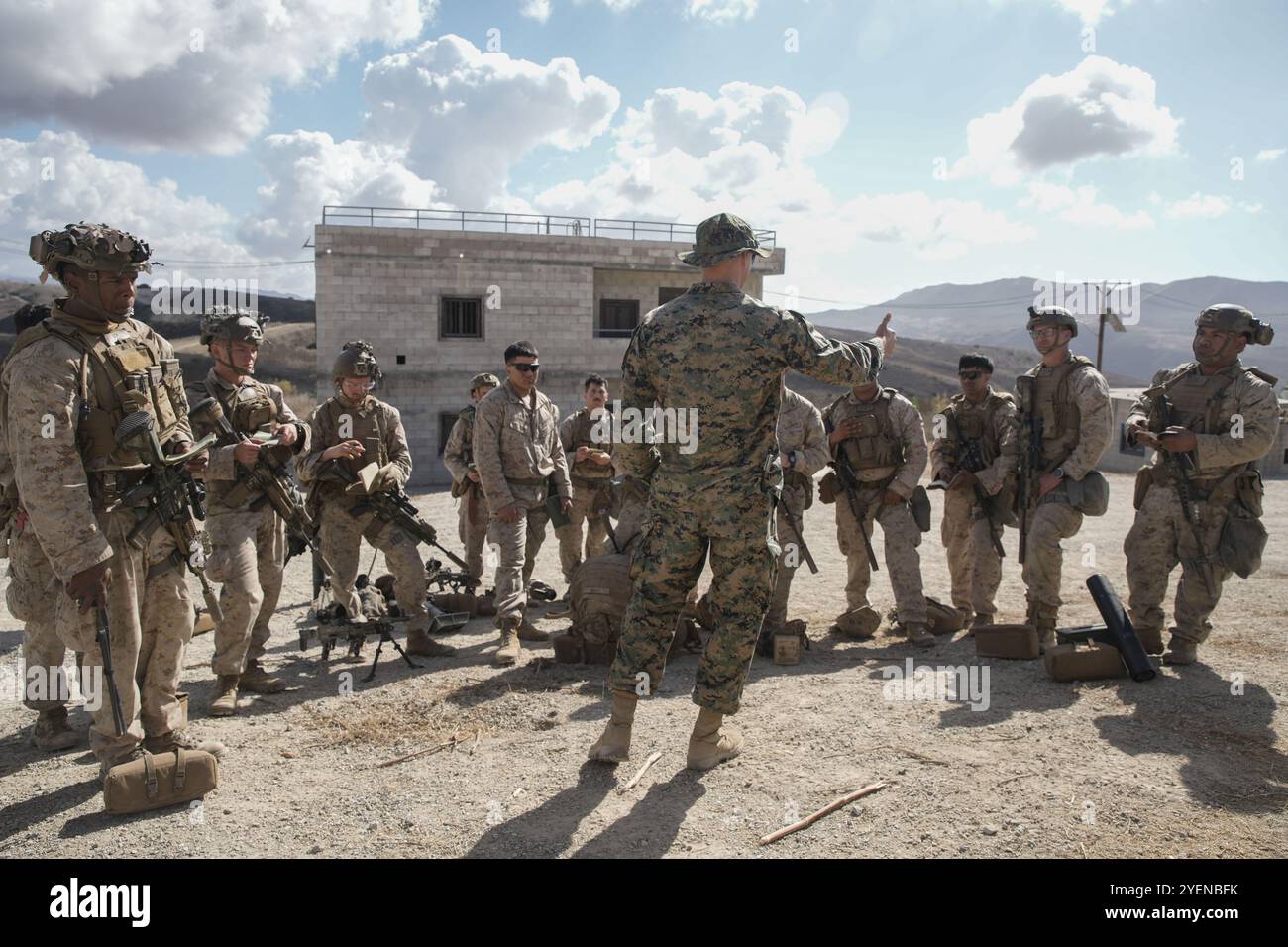 U.S. Marine Corps 1st Lt. Jared Harr, a platoon commander assigned to ...