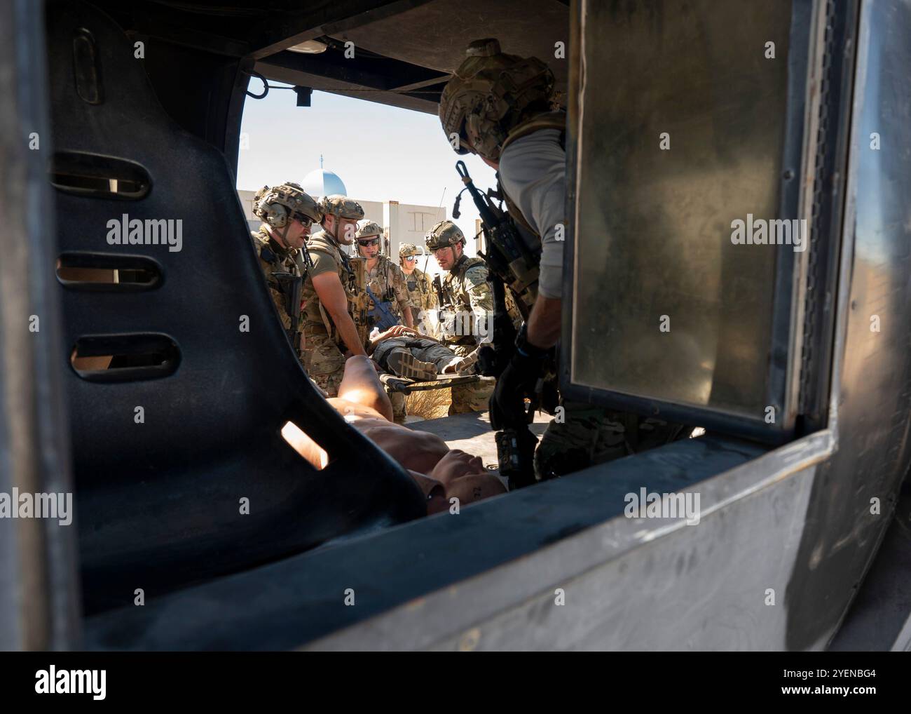 U.S. Air Force pararescuemen training with the 68th Rescue Squadron ...