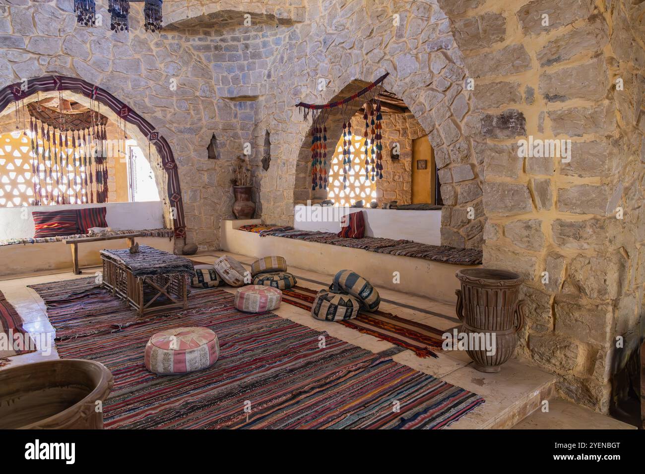 Al Wahat Al Baharia, Giza, Egypt. February 20, 2023. Sitting room in ...