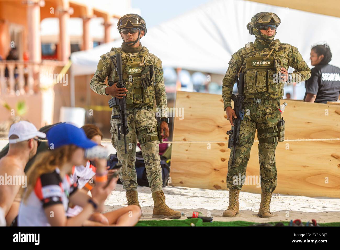 PUERTO PEÑASCO, MEXICO - OCTOBER 19: Soldiers from the Mexican Army and ...