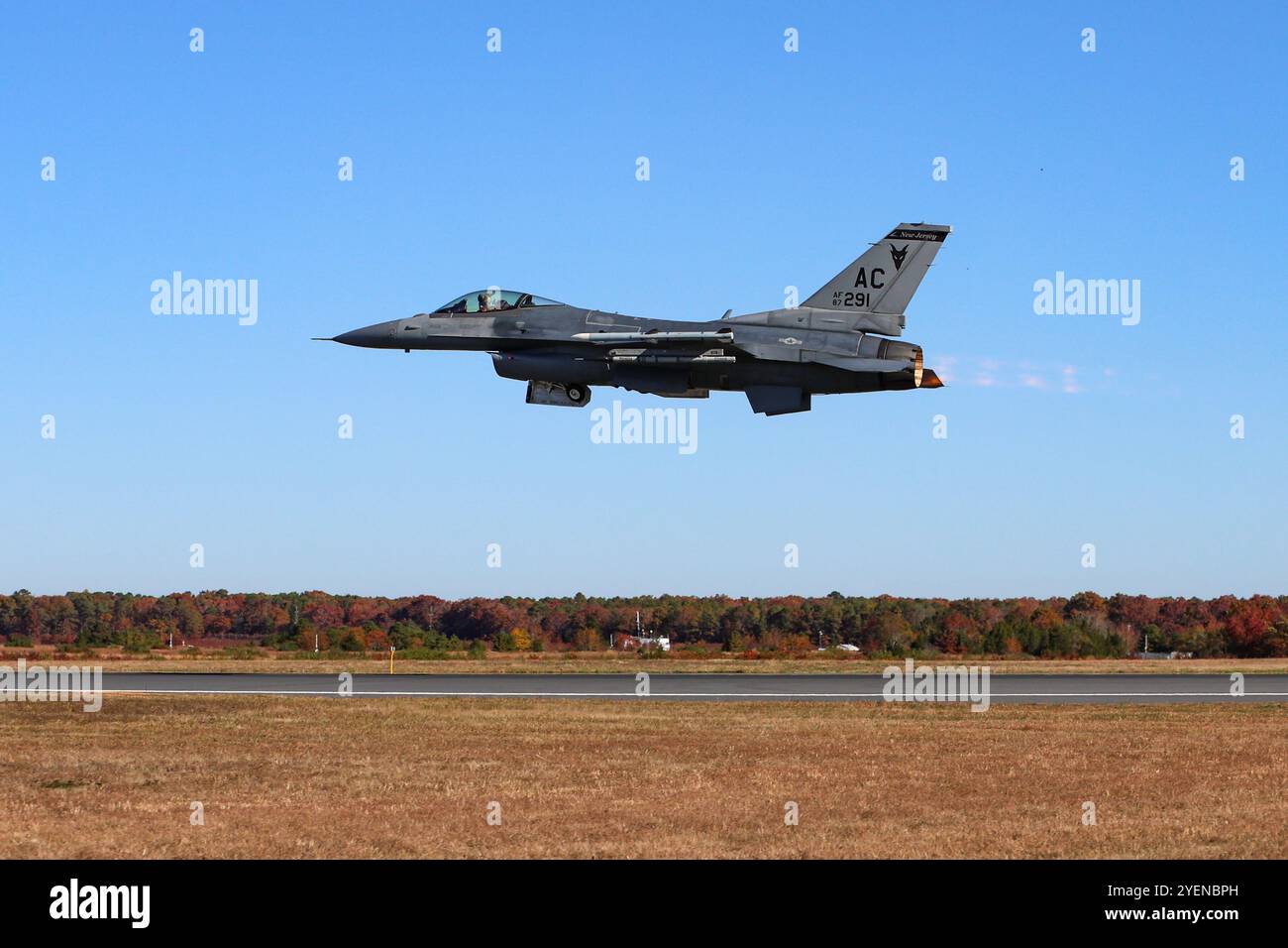 U.S. Air Force Lt. Col. Robert W. Pneuman, 119th Fighter Squadron F-16 pilot, from the 177th ...