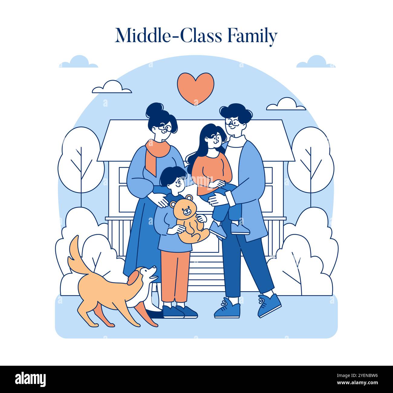 Middle class Stock Vector Images - Alamy