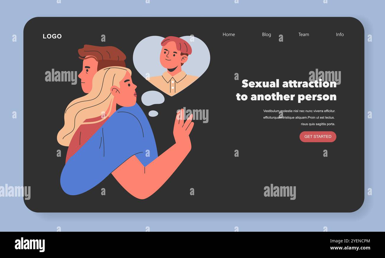 Infidelity concept. Woman imagines another man, implying emotional ...