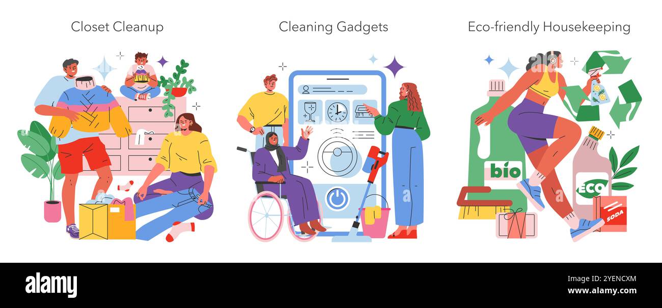 Man sorting tools Stock Vector Images - Alamy