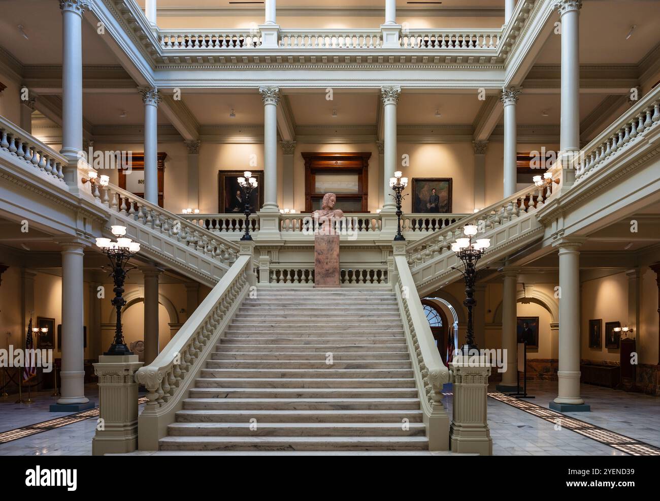 Interior of Georgia State Capitol Building in Atlanta, Georgia Stock ...