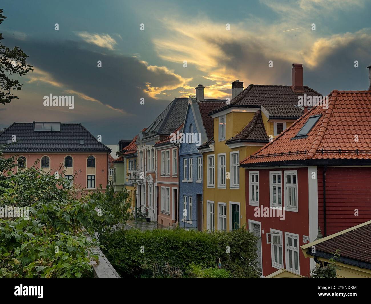 Bergen, Norway - September, 2024 The famous colourful houses in the ...