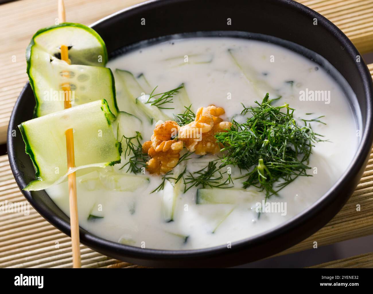 Bulgarian soup Tarator Stock Photo - Alamy