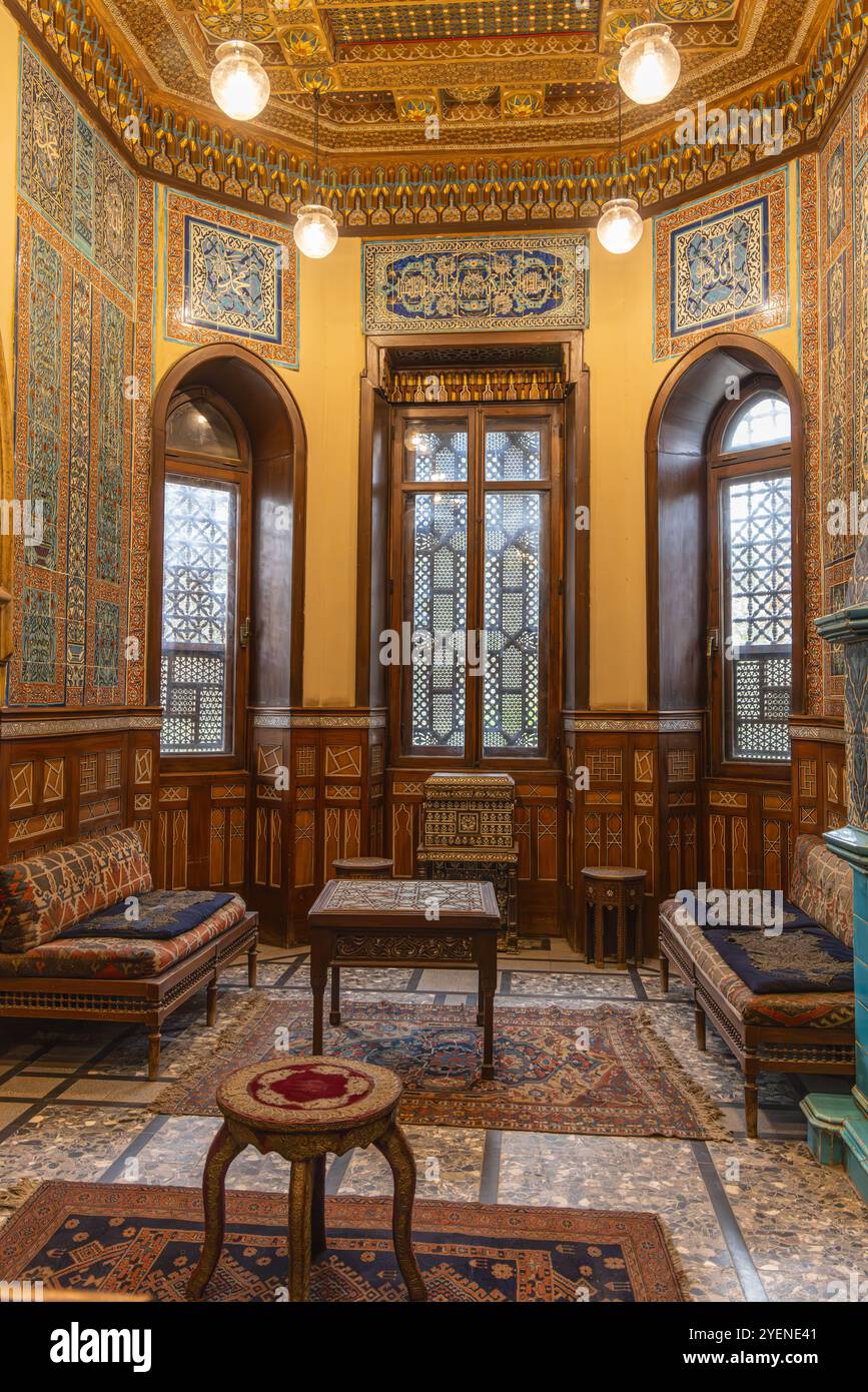 Roda Island, Old Cairo, Cairo, Egypt. February 23, 2024. Interior view ...
