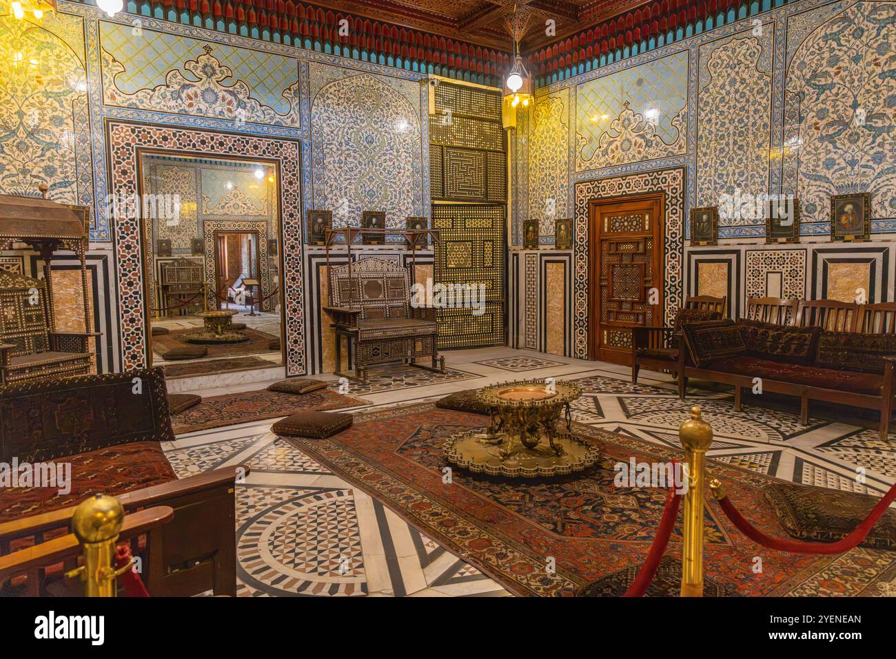 Roda Island, Old Cairo, Cairo, Egypt. February 23, 2024. Interior view ...