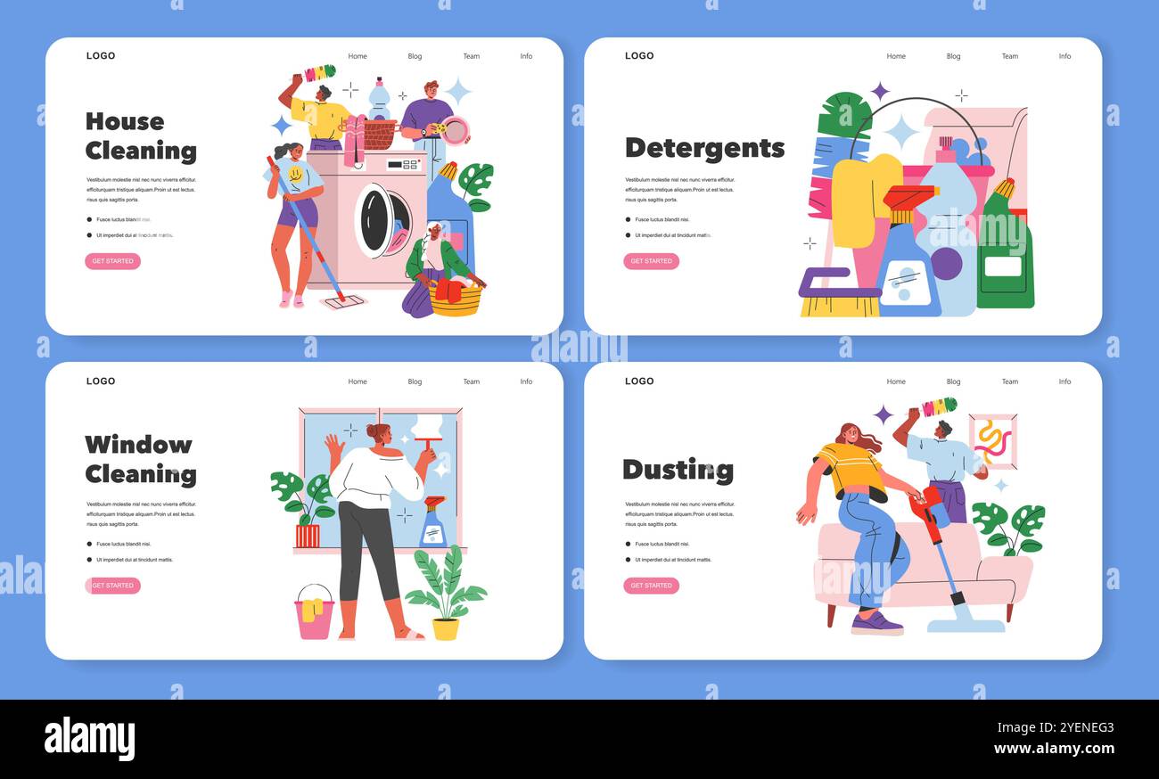 Dusting in the home Stock Vector Images - Alamy