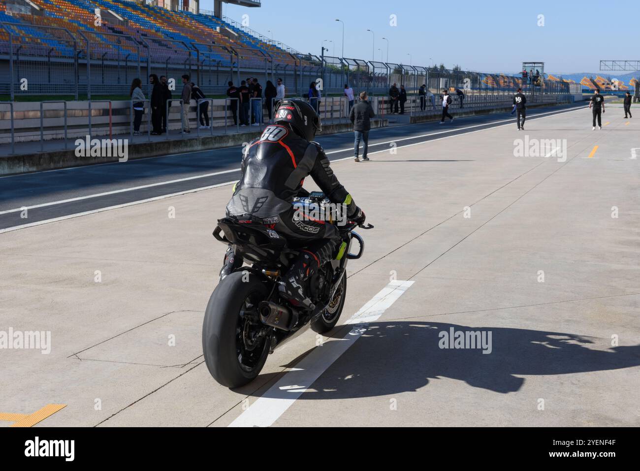 ISTANBUL, TURKEY - OCTOBER 27, 2024: Motorcycle accelerating in the ...