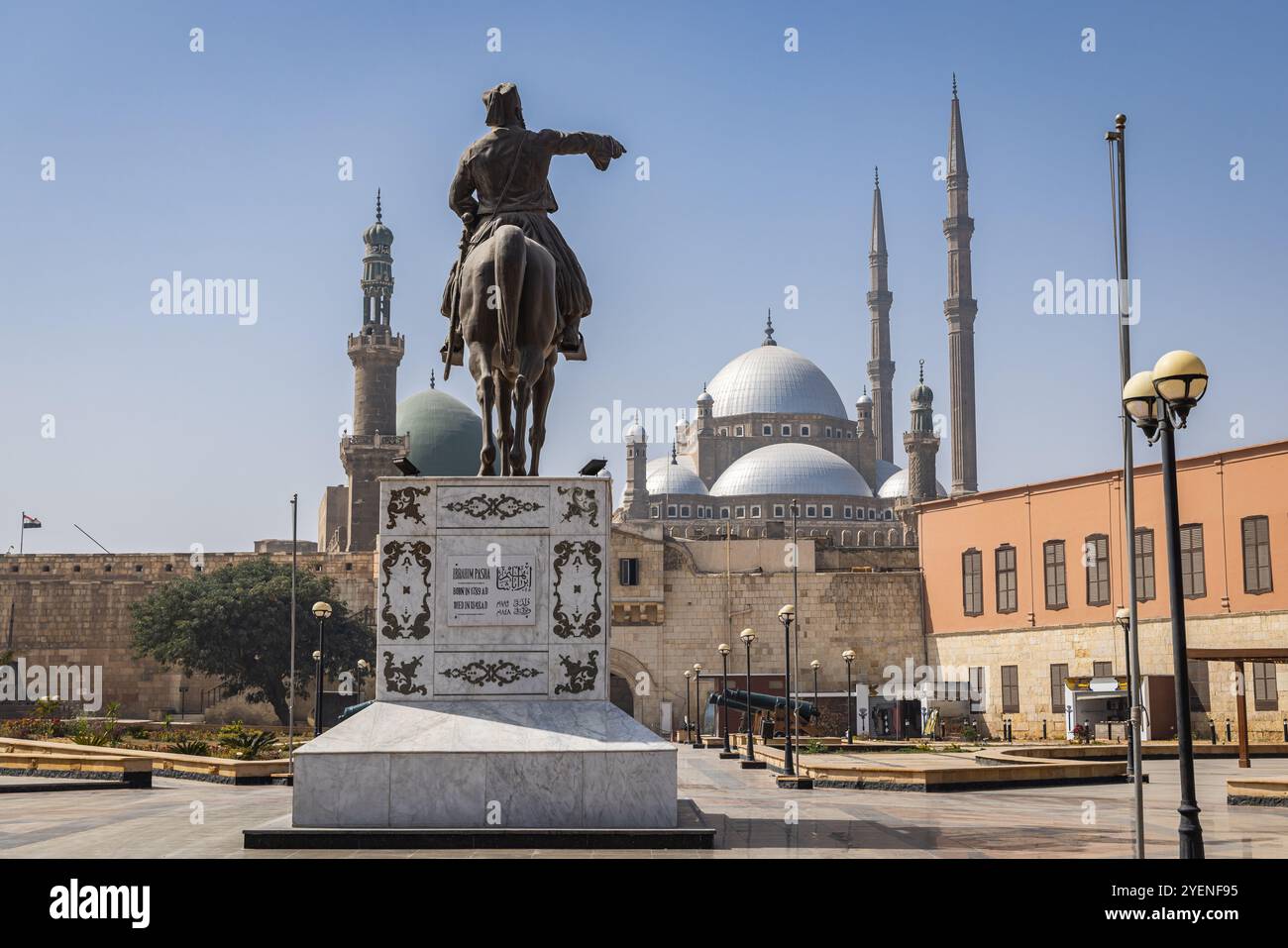 Al Khalifa, Old Cairo, Cairo, Egypt. March 2, 2023. Equestrian Statue ...