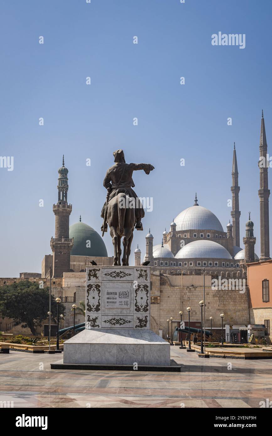 Al Khalifa, Old Cairo, Cairo, Egypt. March 2, 2023. Equestrian Statue ...