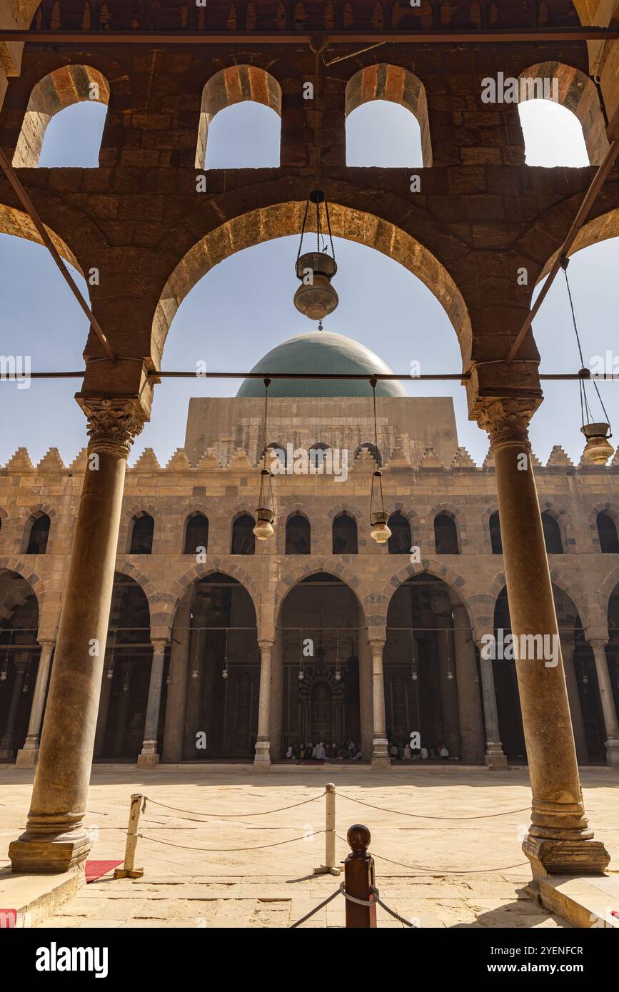 Al Khalifa, Old Cairo, Cairo, Egypt. March 2, 2023. Courtyard at the ...