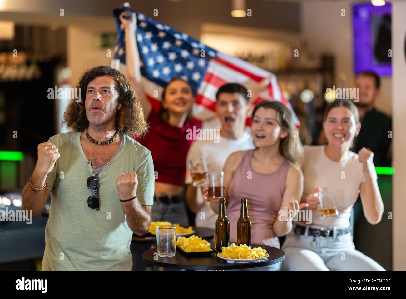 Group young baseball fans hi-res stock photography and images - Alamy
