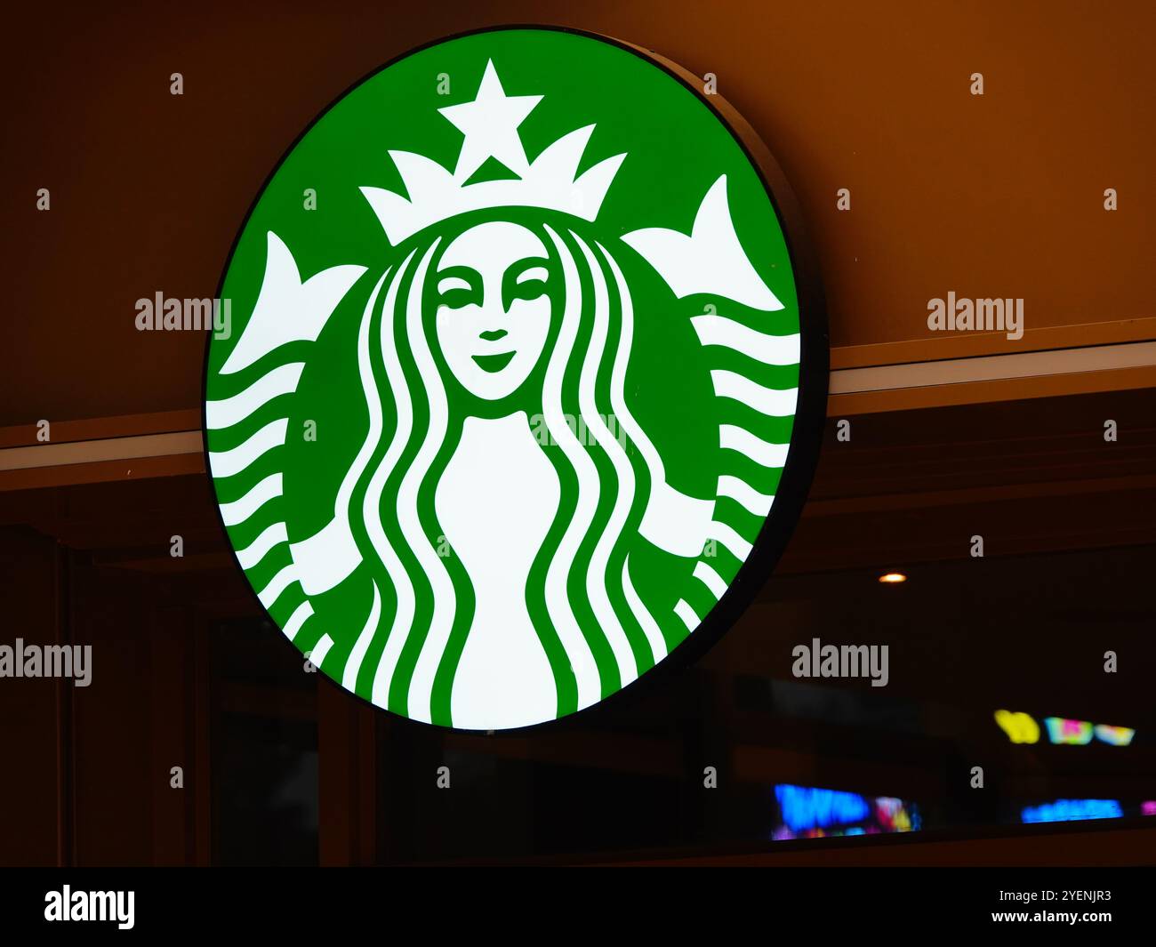 YICHANG, CHINA - OCTOBER 31, 2024 - A Starbucks store is seen in ...