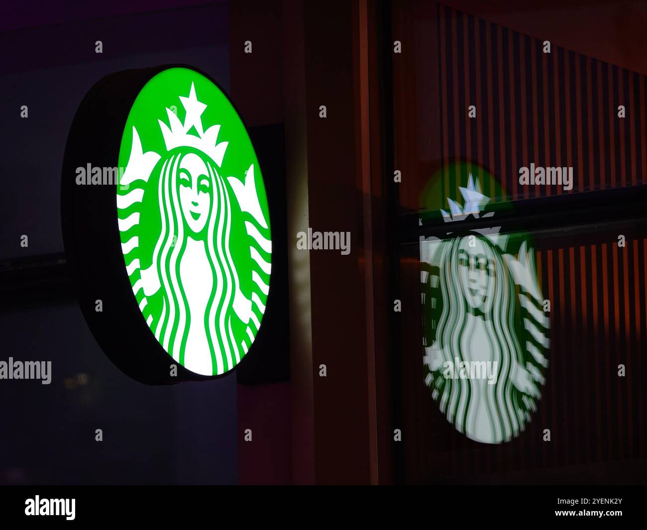 YICHANG, CHINA - OCTOBER 31, 2024 - A Starbucks store is seen in ...