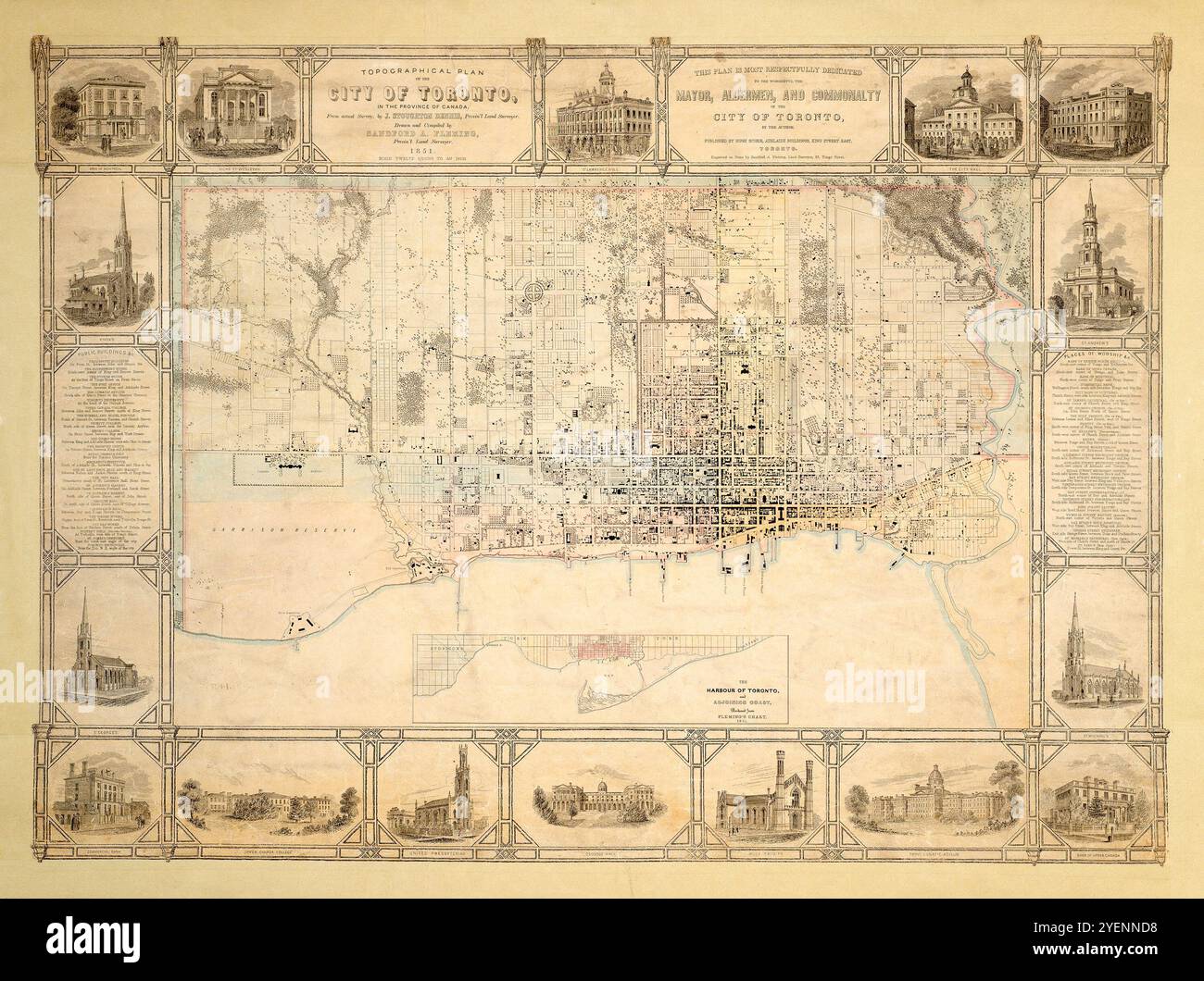 Toronto map hi-res stock photography and images - Alamy