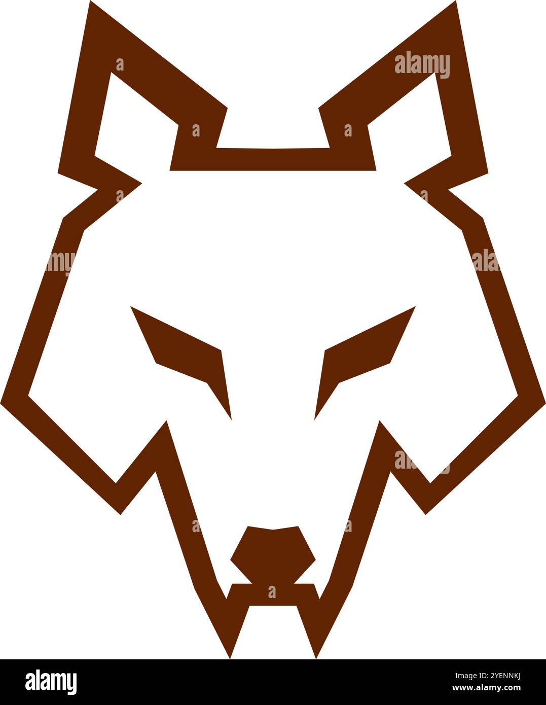 Wolf icon logo design template Stock Vector Image & Art - Alamy