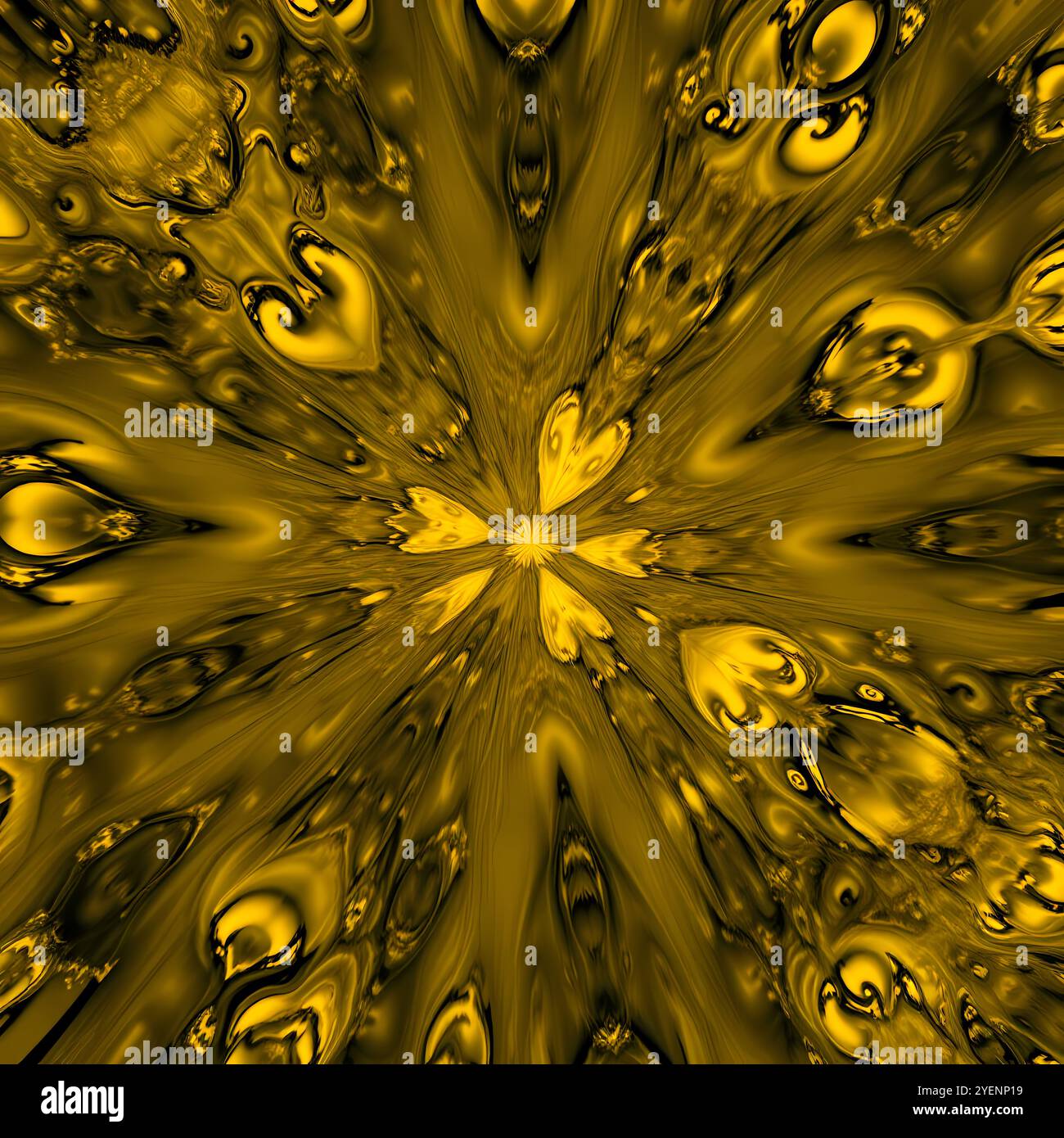 Psychedelic Fractal Mandala Abstract with Cosmic Symmetry and ...