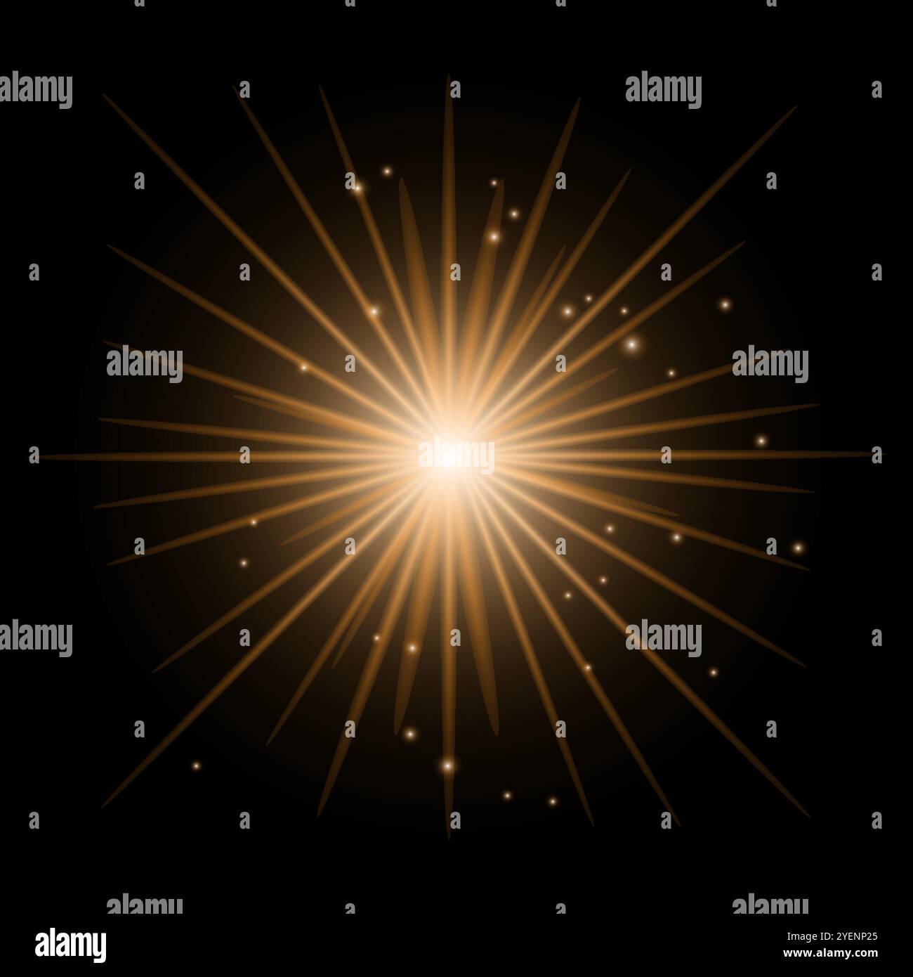 Realistic transparent yellow sun rays hi-res stock photography and ...