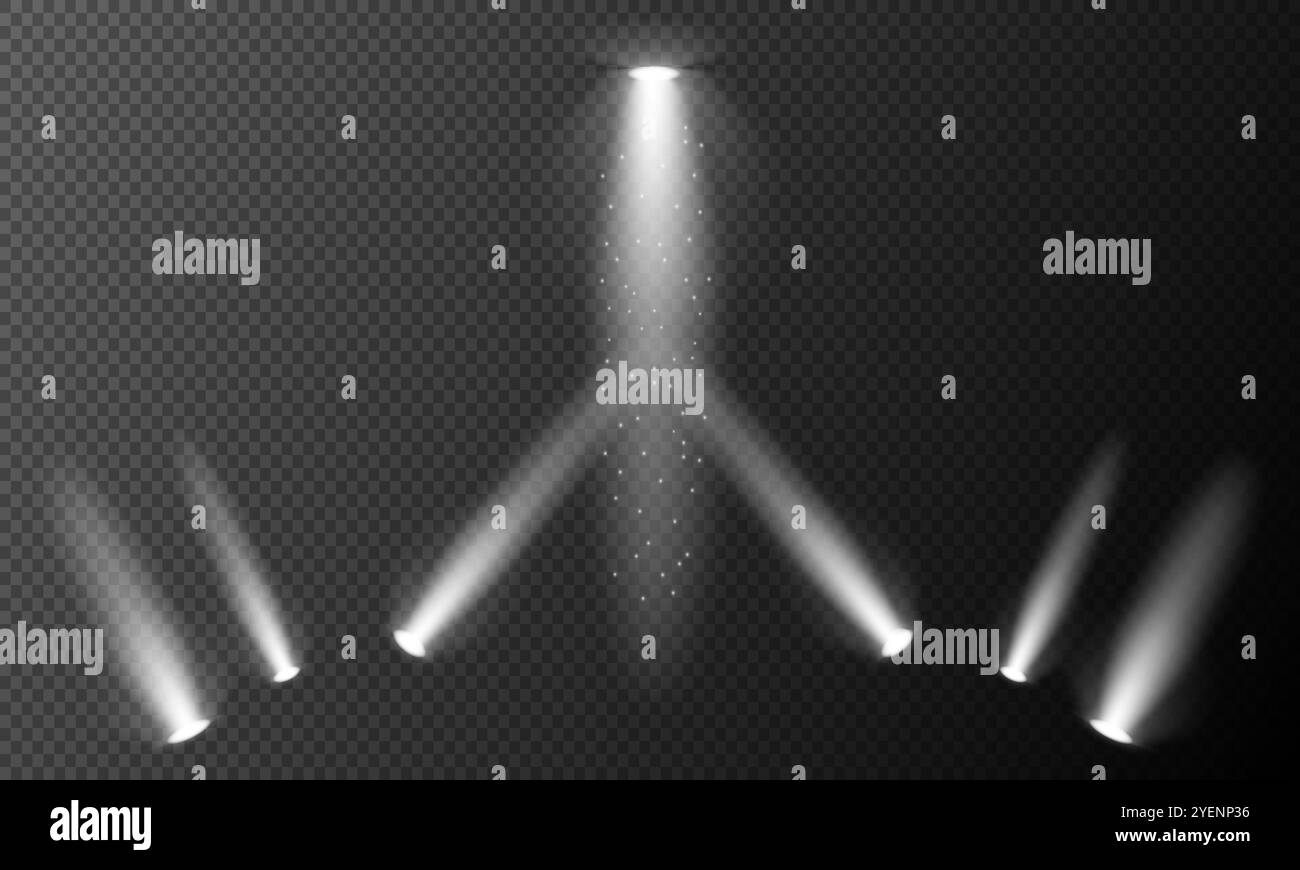 Illumination backlight effects 3d realistic vector illustration ...