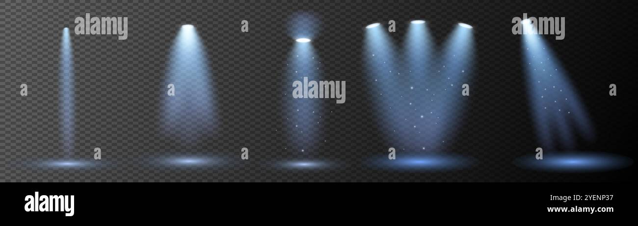 Illumination backlight effects 3d realistic vector illustration ...